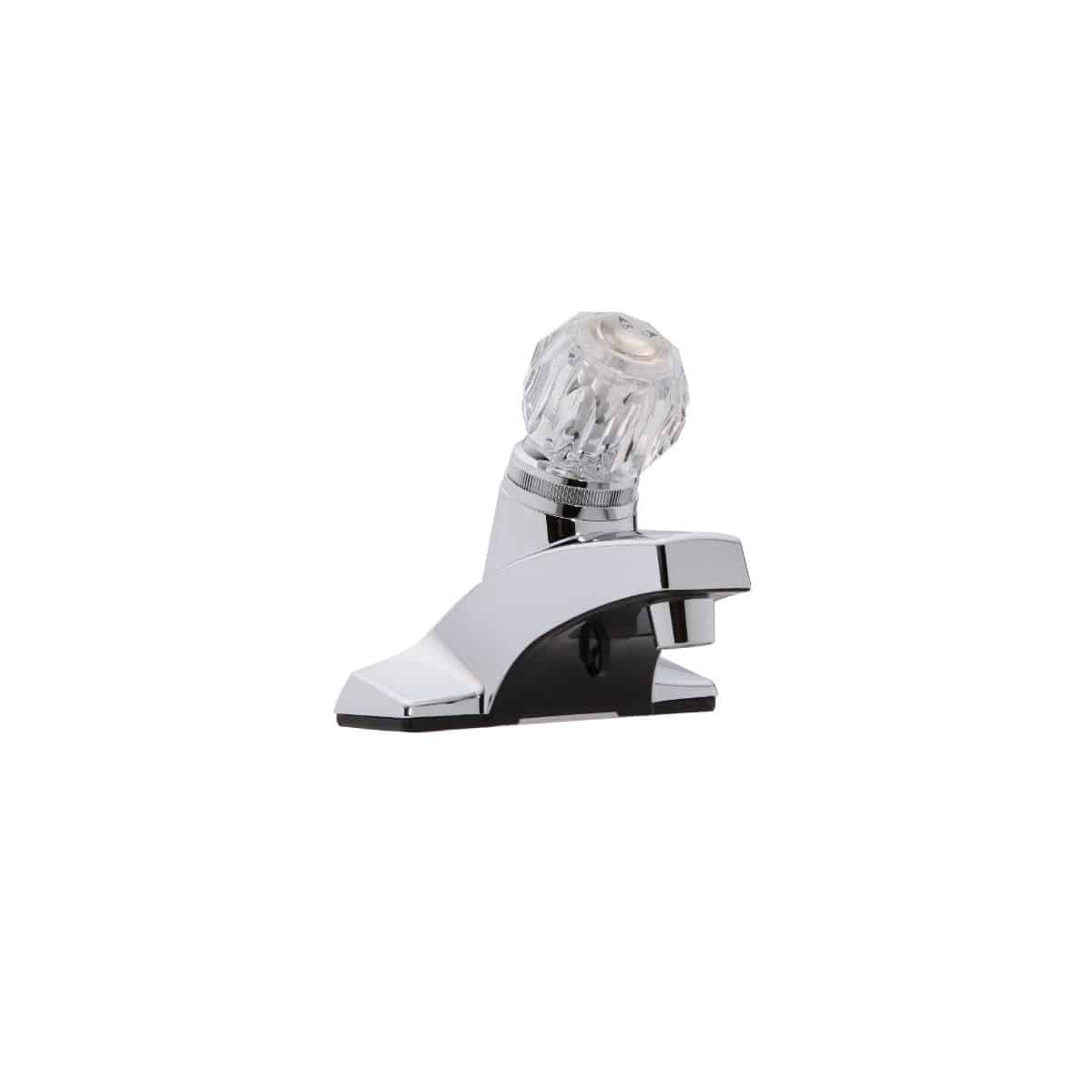 Taymor Fundamentals Bathroom Lavatory Faucet 4″ Single Acrylic Handle ...