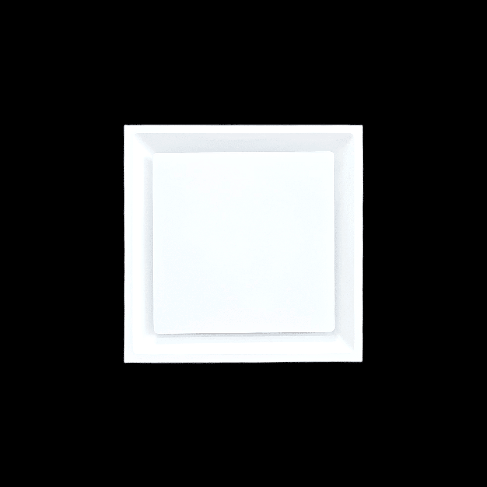 1CSD Ceiling Square Diffuser Face: 24"x24" Neck: 8" Stainless Steel ...