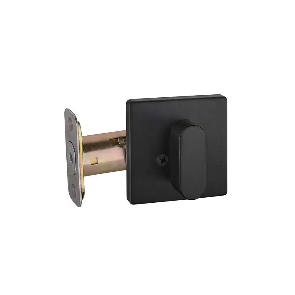 Taymor The Premier Line Square Single Sided Deadbolt Non-Keyed with In ...