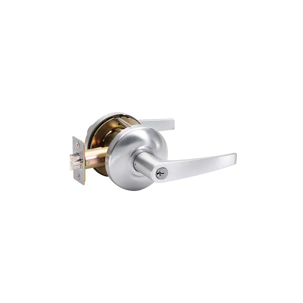Taymor Citadel Lever Satin Chrome - Prima Decorative Hardware Inc.