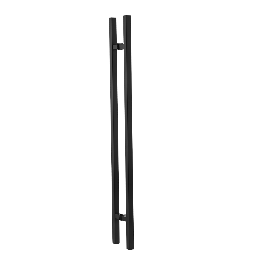 48″ Door Pull Handle Back-to-Back – Black Square H Style - Prima ...